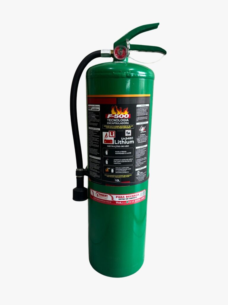 EXTINTOR F500 BATERIA DE LITIO - O ORIGINAL! - FDM Extintores e gases